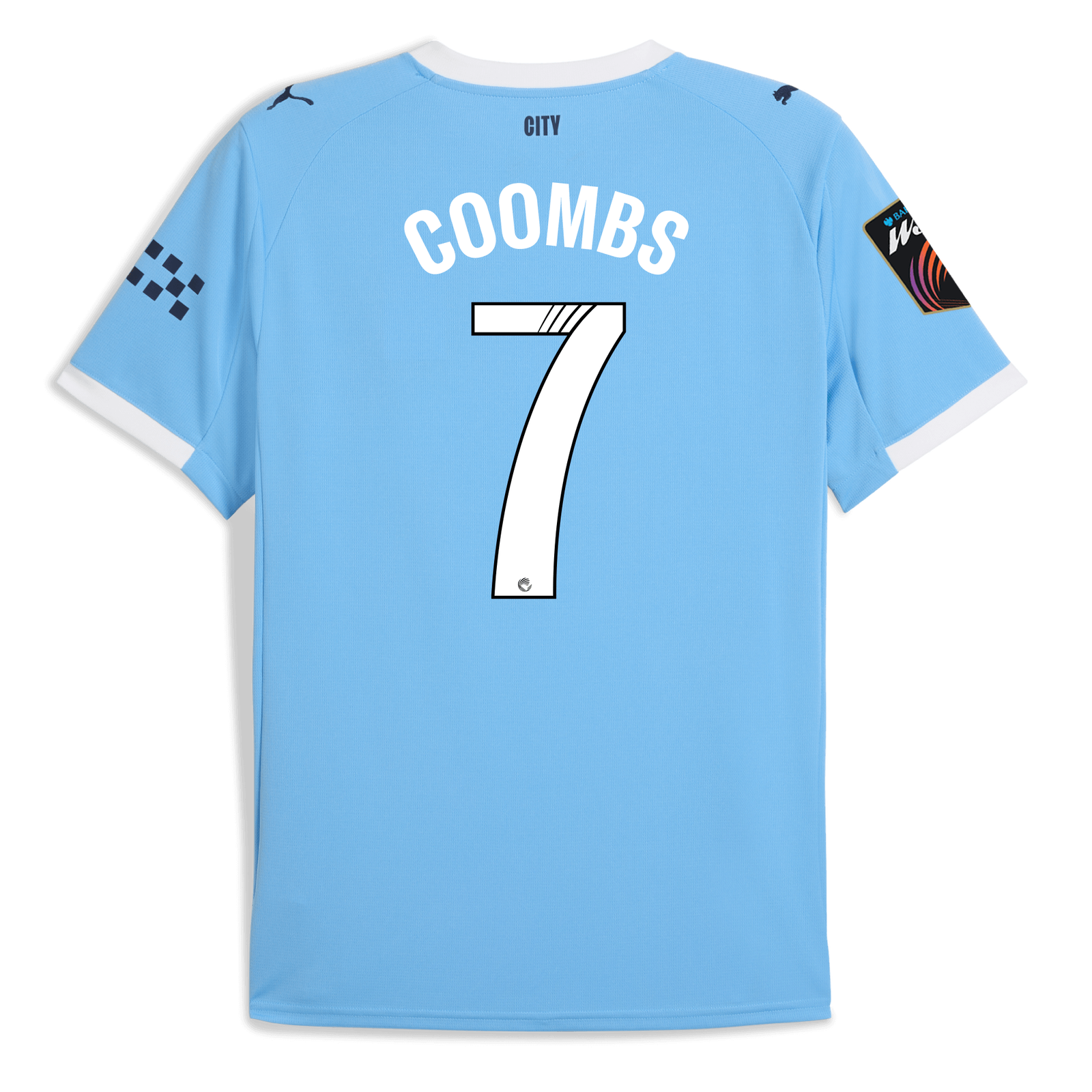 Manchester City Home Jersey 2025/26 With COOMBS 7 Printing | Official ...