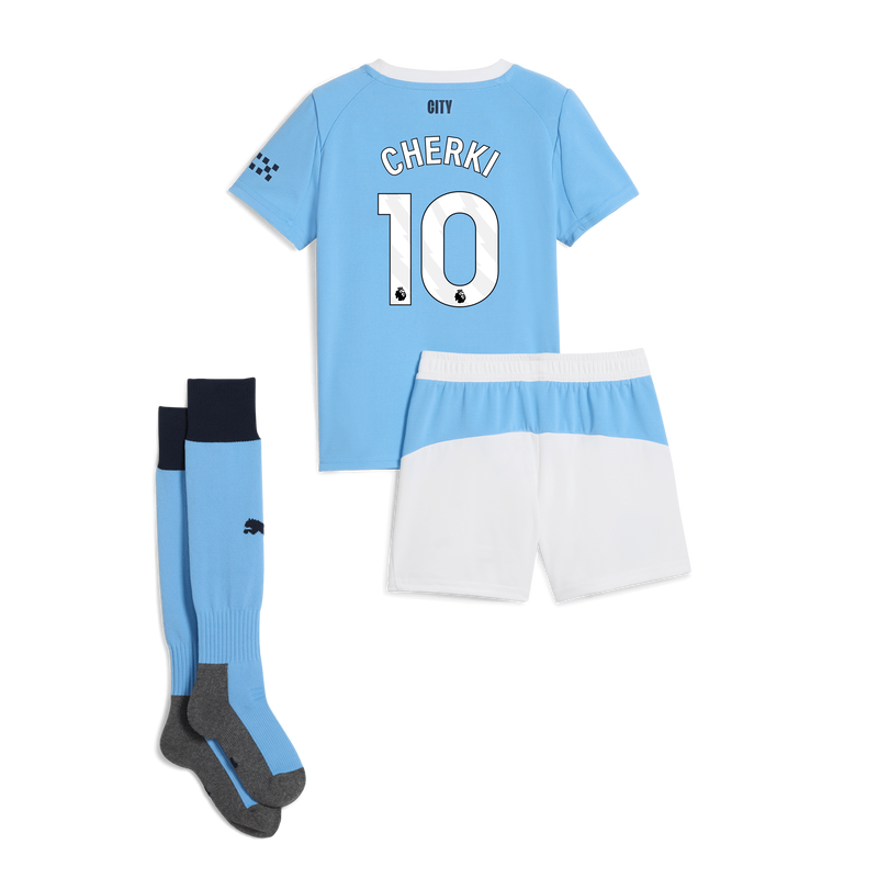 Manchester City Home Mini Kit 2025 26 With CHERKI 10 Printing manchester-city-home-mini-kit-2025-26-with-cherki-10-printing
