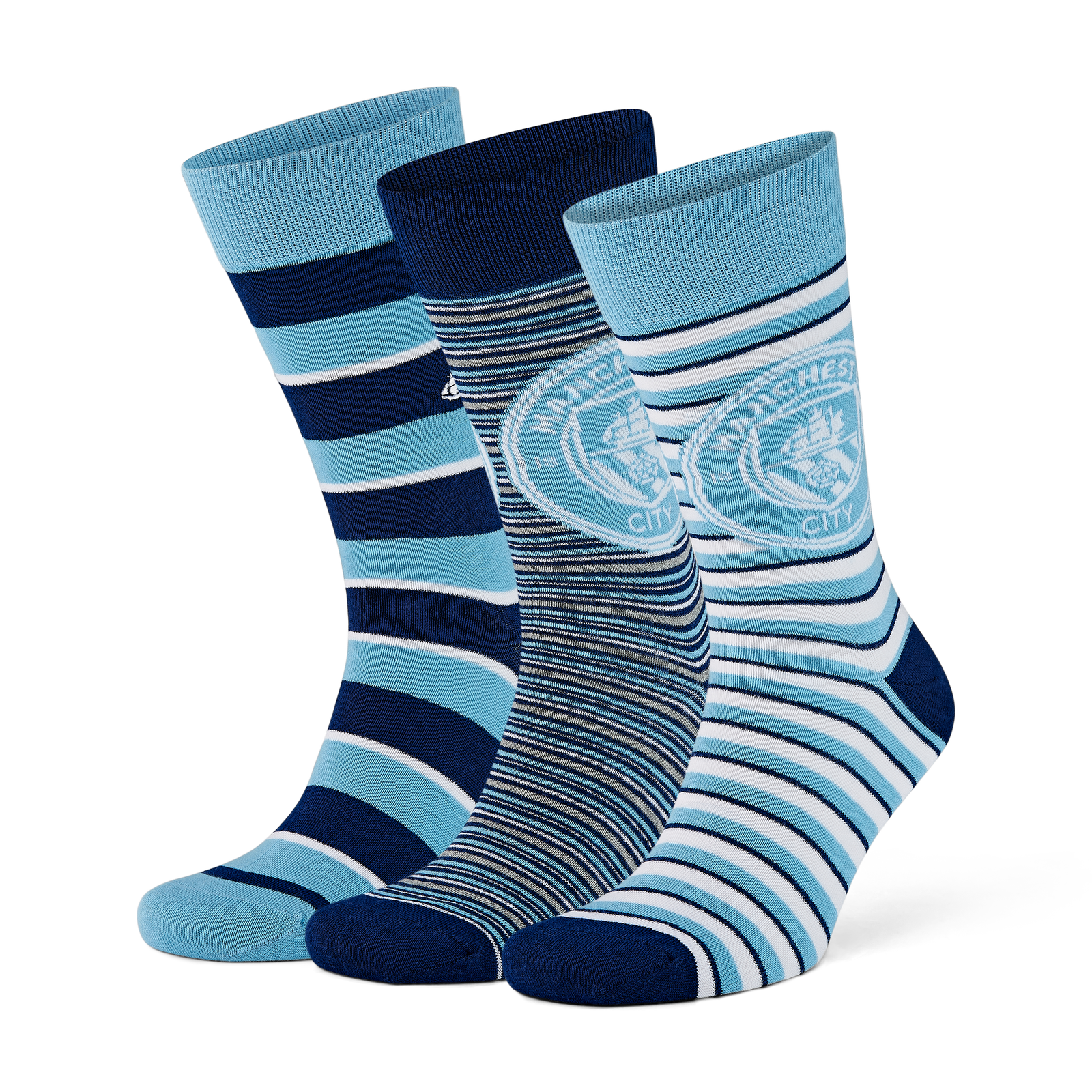 Manchester City Stripe Socks 3 pack | Official Man City Store