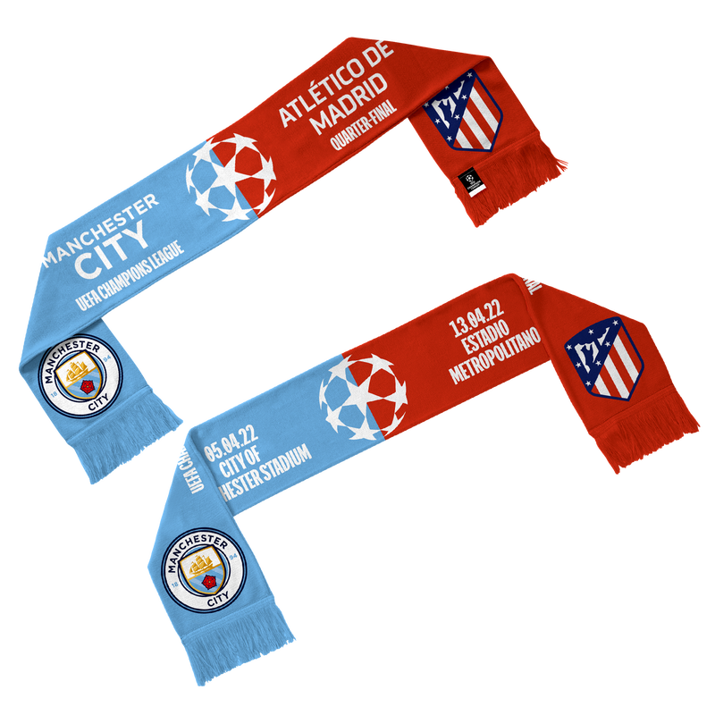 Manchester City VS Atletico Madrid Matchday Scarf | Official Man City Store