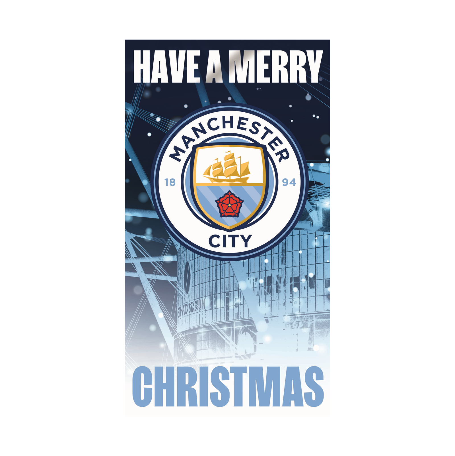 Manchester City Stadium Christmas Card | Official Man City Store