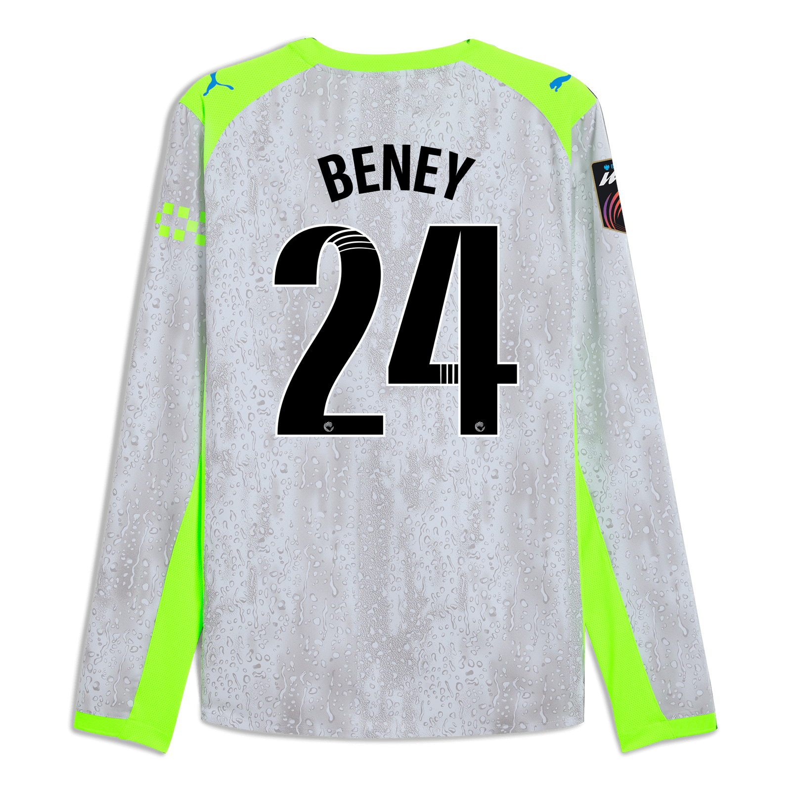 Manchester City Third Authentic Jersey 2025/26 Long Sleeve With BENEY ...