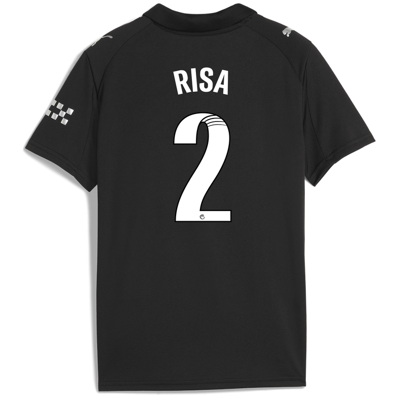 Kids' Manchester City Away Jersey 2025/26 With RISA 2 Printing | Official Man City Store