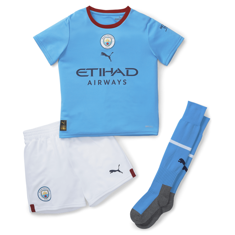 Manchester City Home Mini Kit 2022/23 with GREALISH 10 printing ...