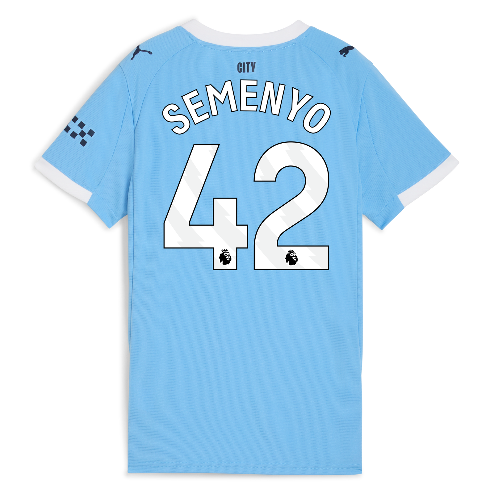 Women's Manchester City Home Jersey 2025/26 With SEMENYO 42 Printing ...
