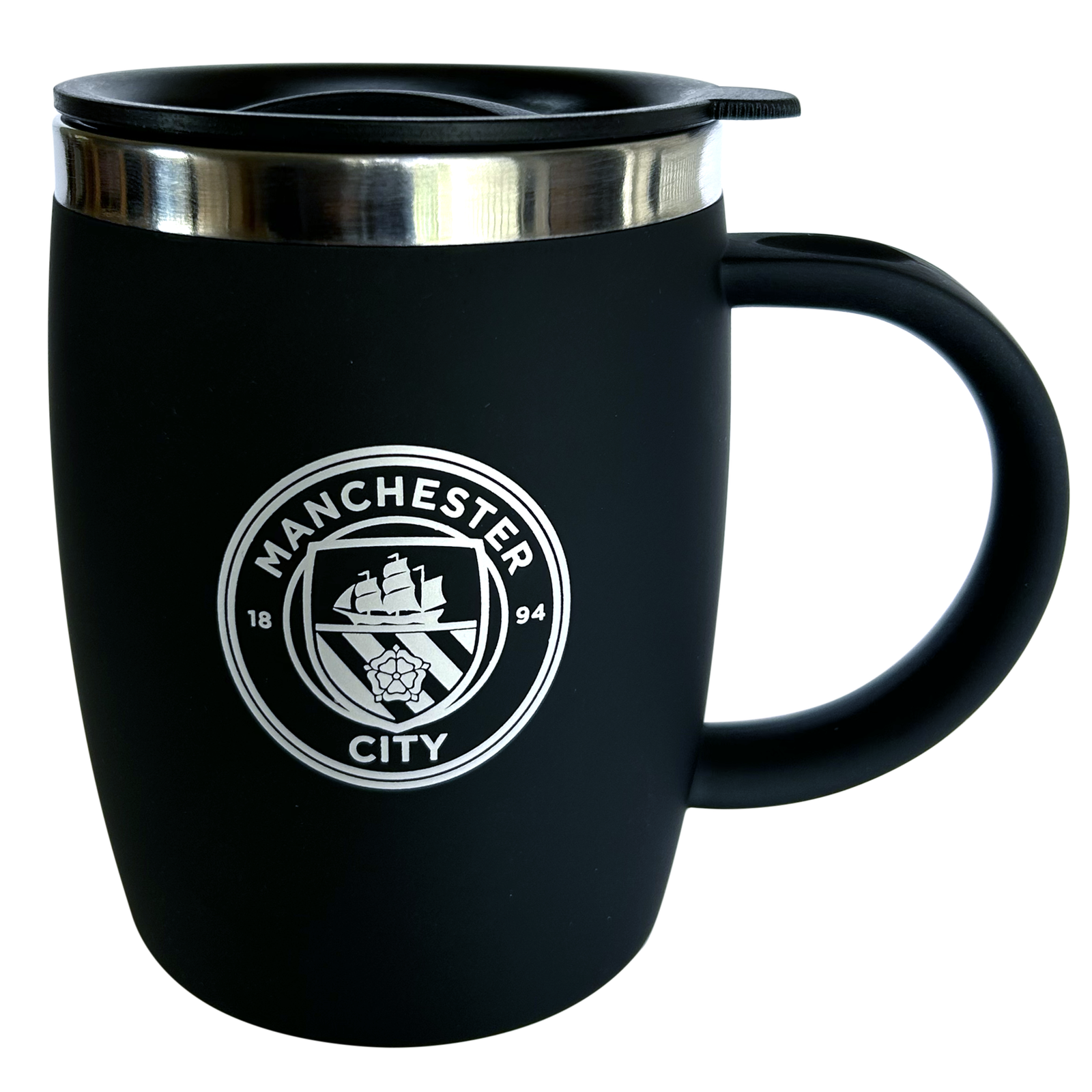 Manchester City Barrel Travel Mug | Official Man City Store