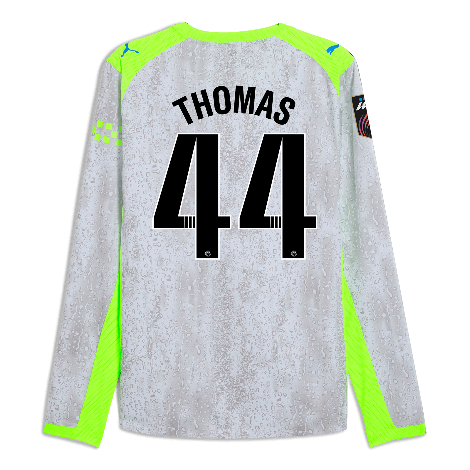 Manchester City Third Authentic Jersey 2025/26 Long Sleeve With THOMAS ...