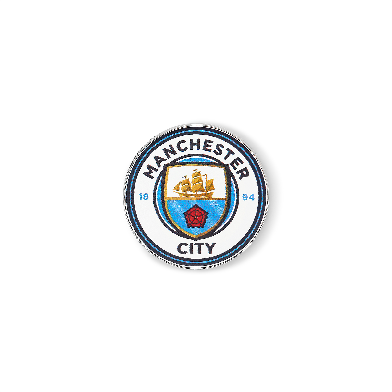 Manchester City Crest Enamel Pin Badge | Official Man City Store