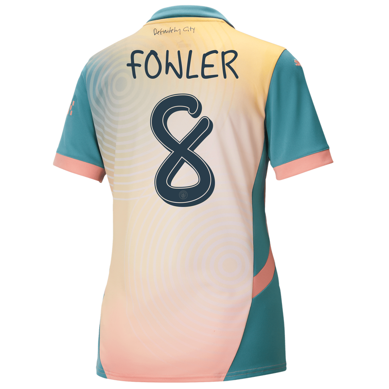 Women's Manchester City 'Definitely City' Jersey 2024/25 With FOWLER 8 ...