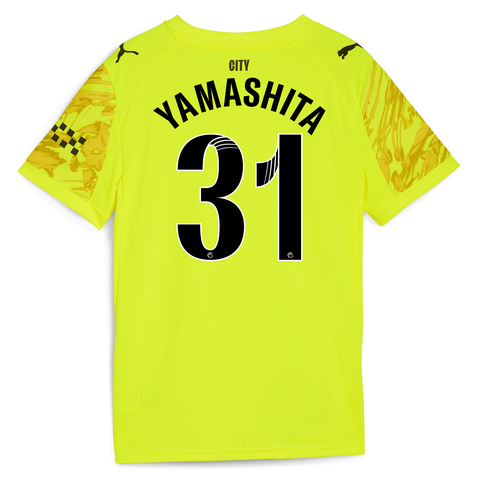 Kids' Manchester City Goalkeeper Jersey 2025/26 With YAMASHITA 31 ...
