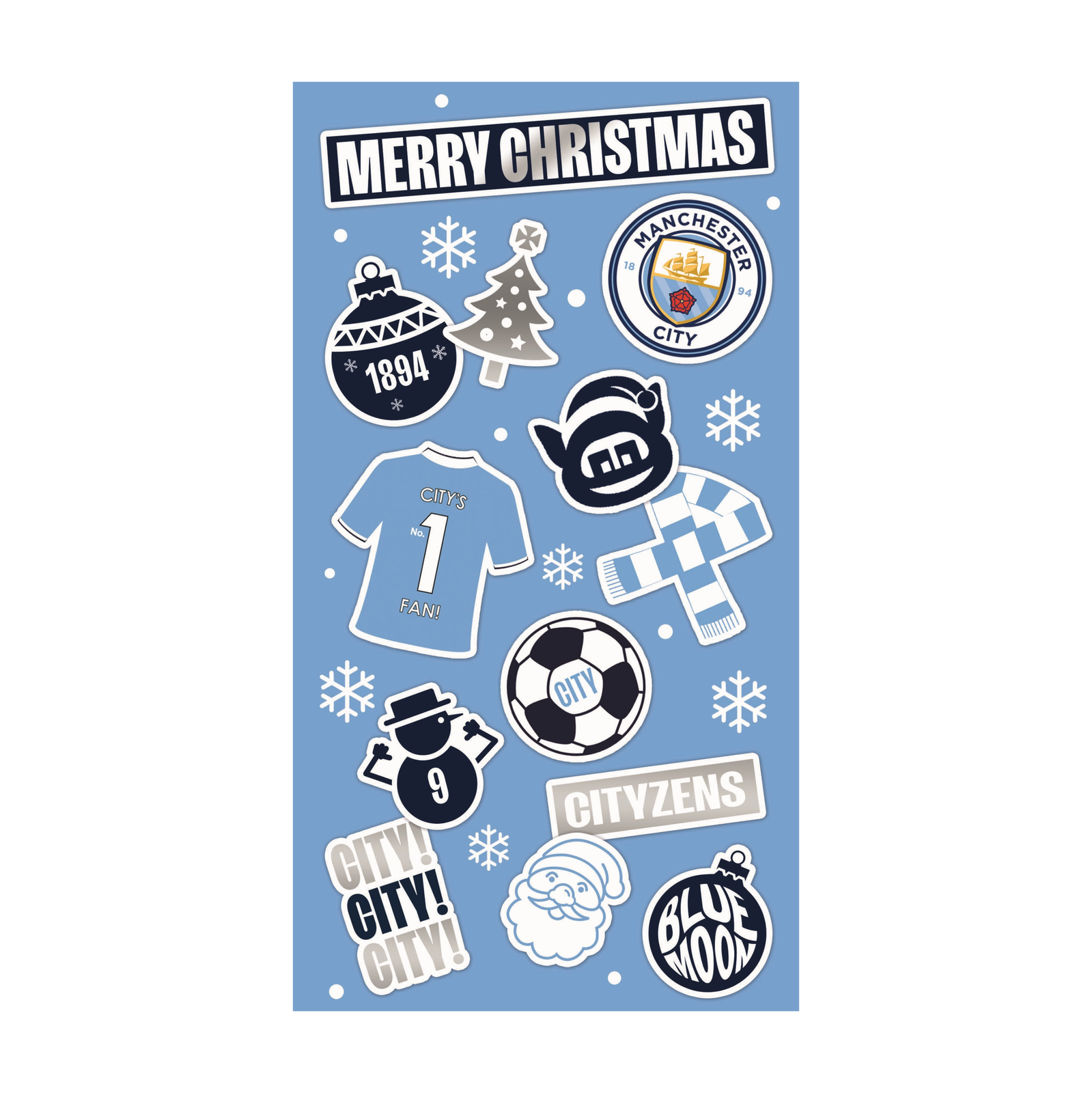 Manchester City Icon Christmas Card | Official Man City Store