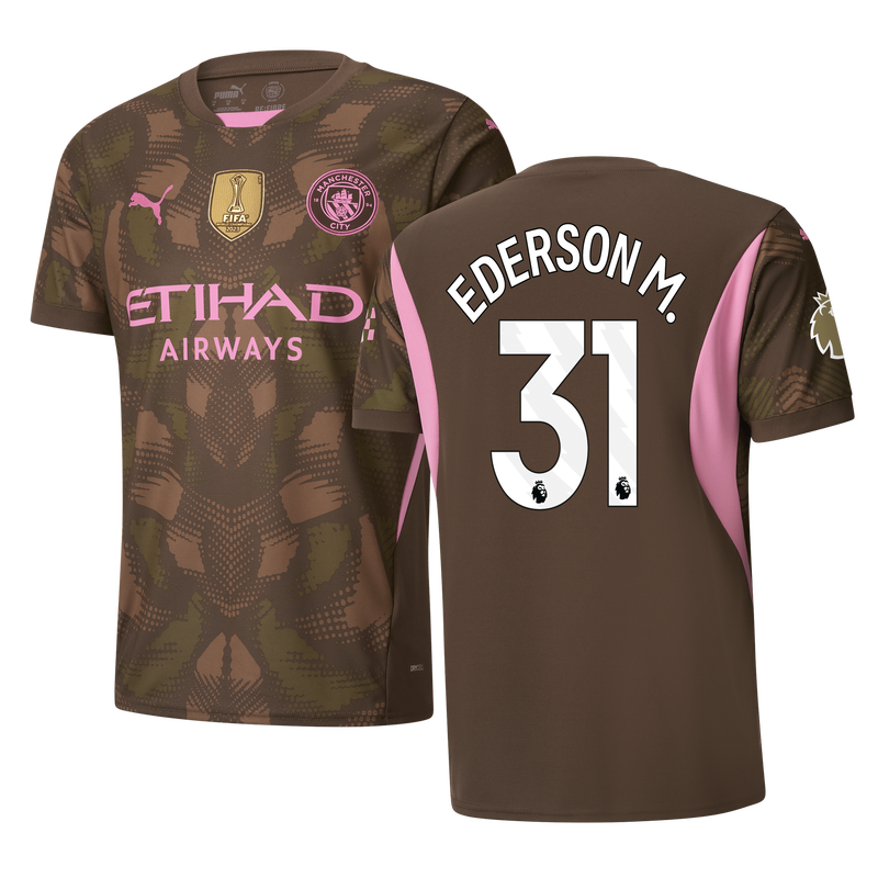 Manchester City Goalkeeper Jersey 2024/25 With EDERSON M. 31 Printing ...