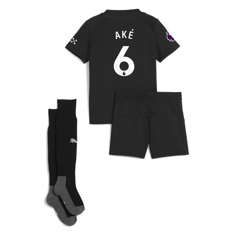Manchester City Away Mini Kit 2025/26 With AKÉ 6 Printing | Official ...