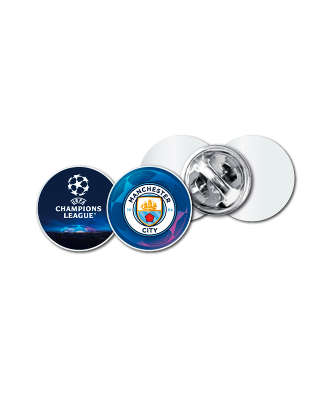 Manchester City UCL Ansteck-Button | Official Man City Store