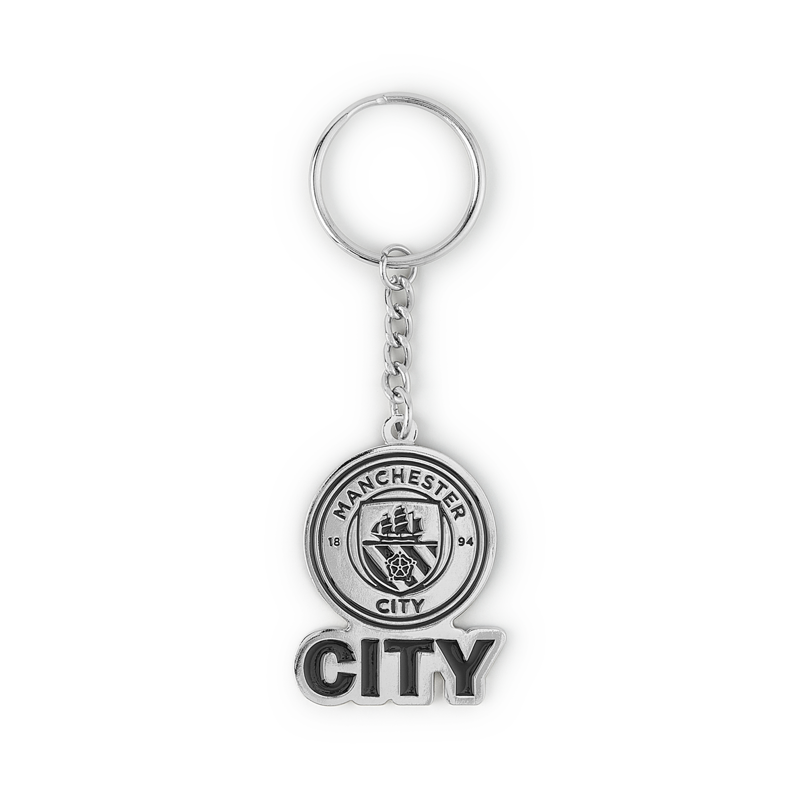 Manchester City Blackout Keyring Official Man City Store