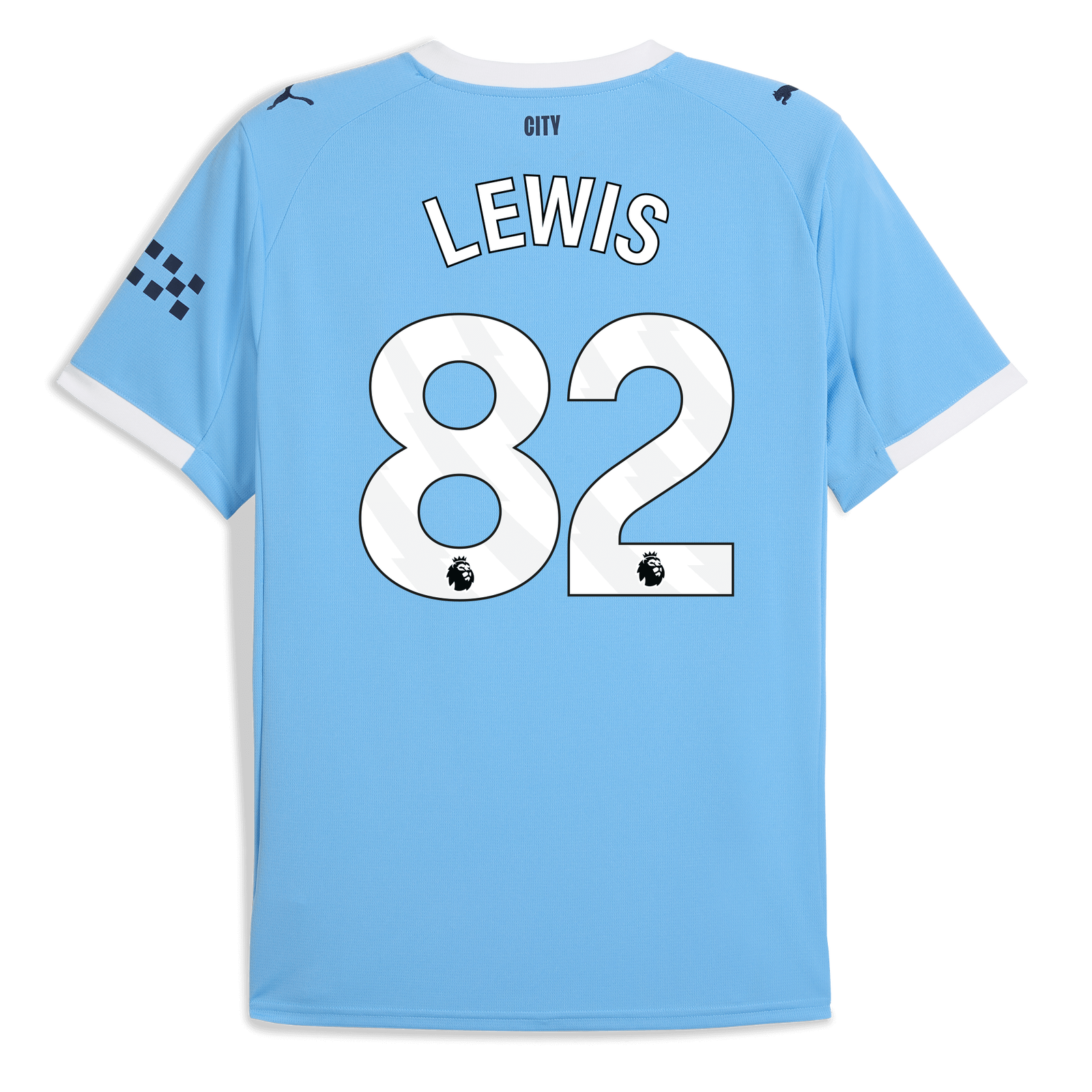 Maglia Home Manchester City 2025/26 con stampa LEWIS 82 | Official Man ...