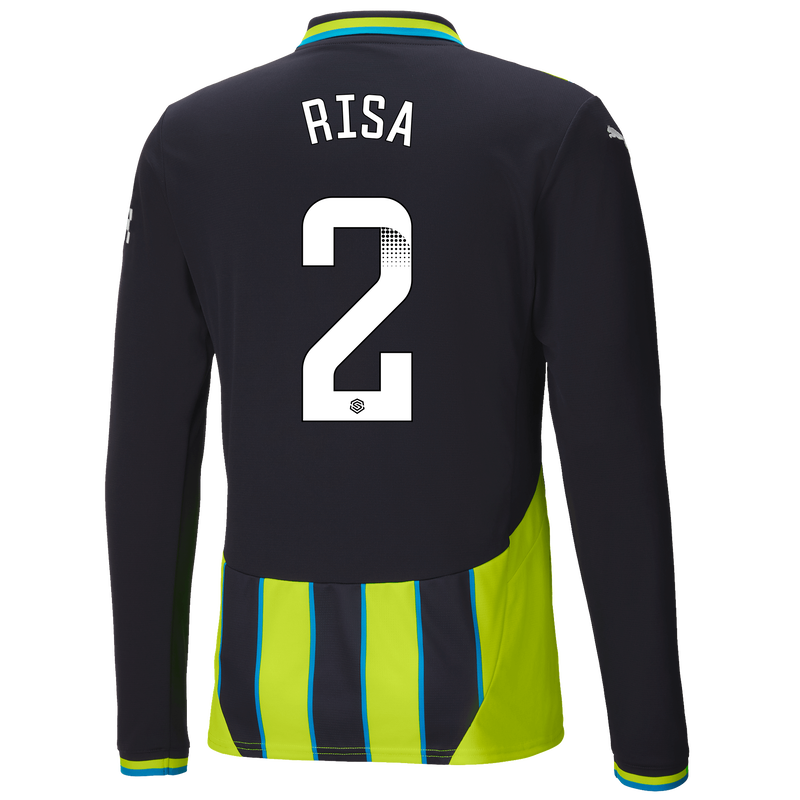 Manchester City Away Jersey 2024/25 Long Sleeve With SHIMIZU 2 Printing | Official Man City Store