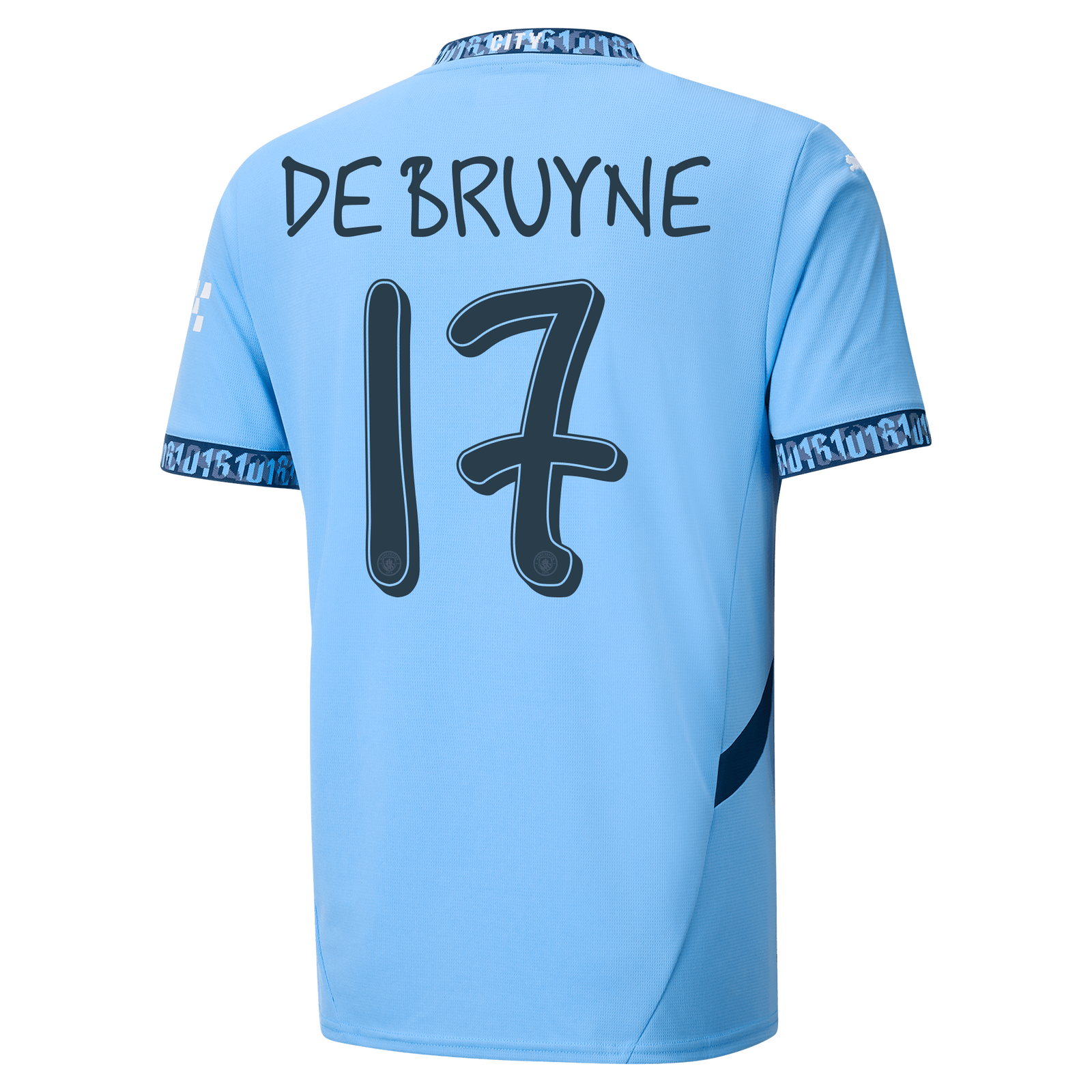 Manchester City Home Jersey 2024/25 With DE BRUYNE 17 Manchester City Home Jersey 2024/25 With DE BRUYNE 17