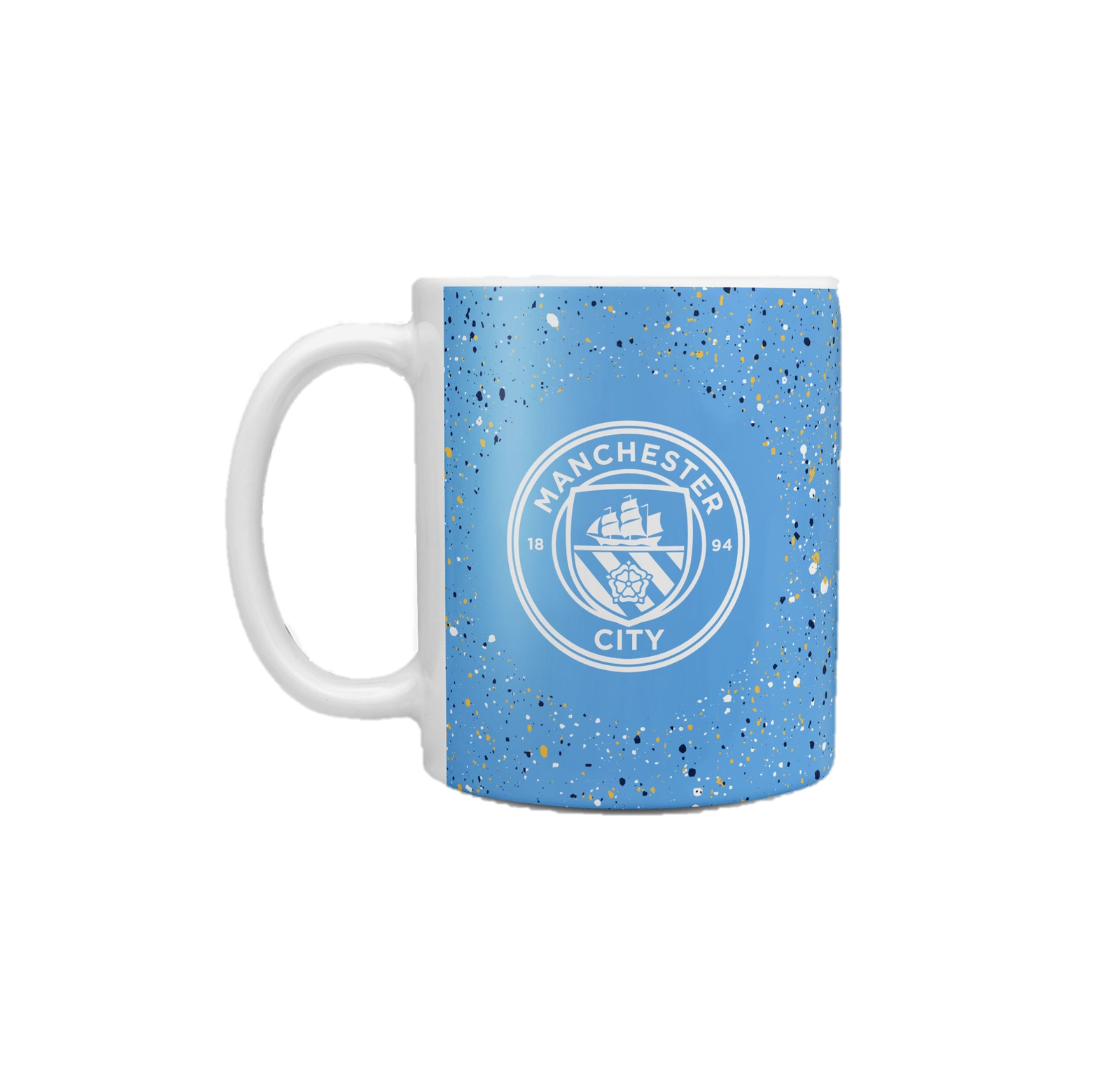 Manchester City Paint Splatter Mug | Official Man City Store