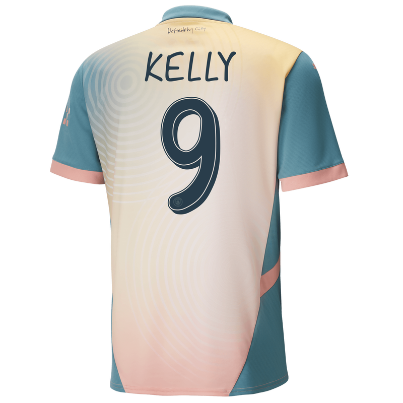Manchester City 'Definitely City' Jersey 2024/25 With KELLY 9 printing ...