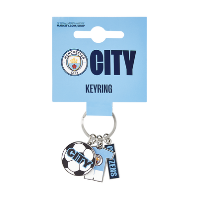 Manchester City 3 Charm Keyring | Official Man City Store