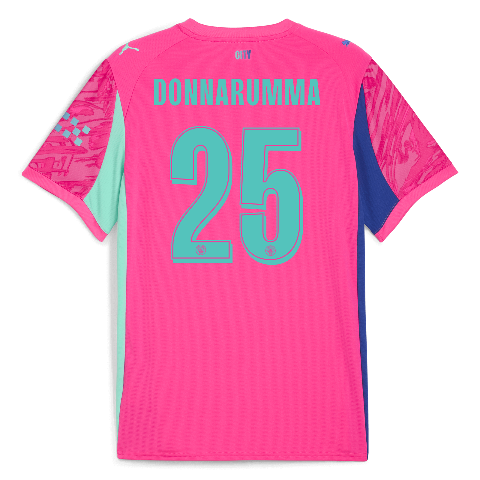 Kids' Manchester City Goalkeeper Jersey 2025/26 With DONNARUMMA 25 ...