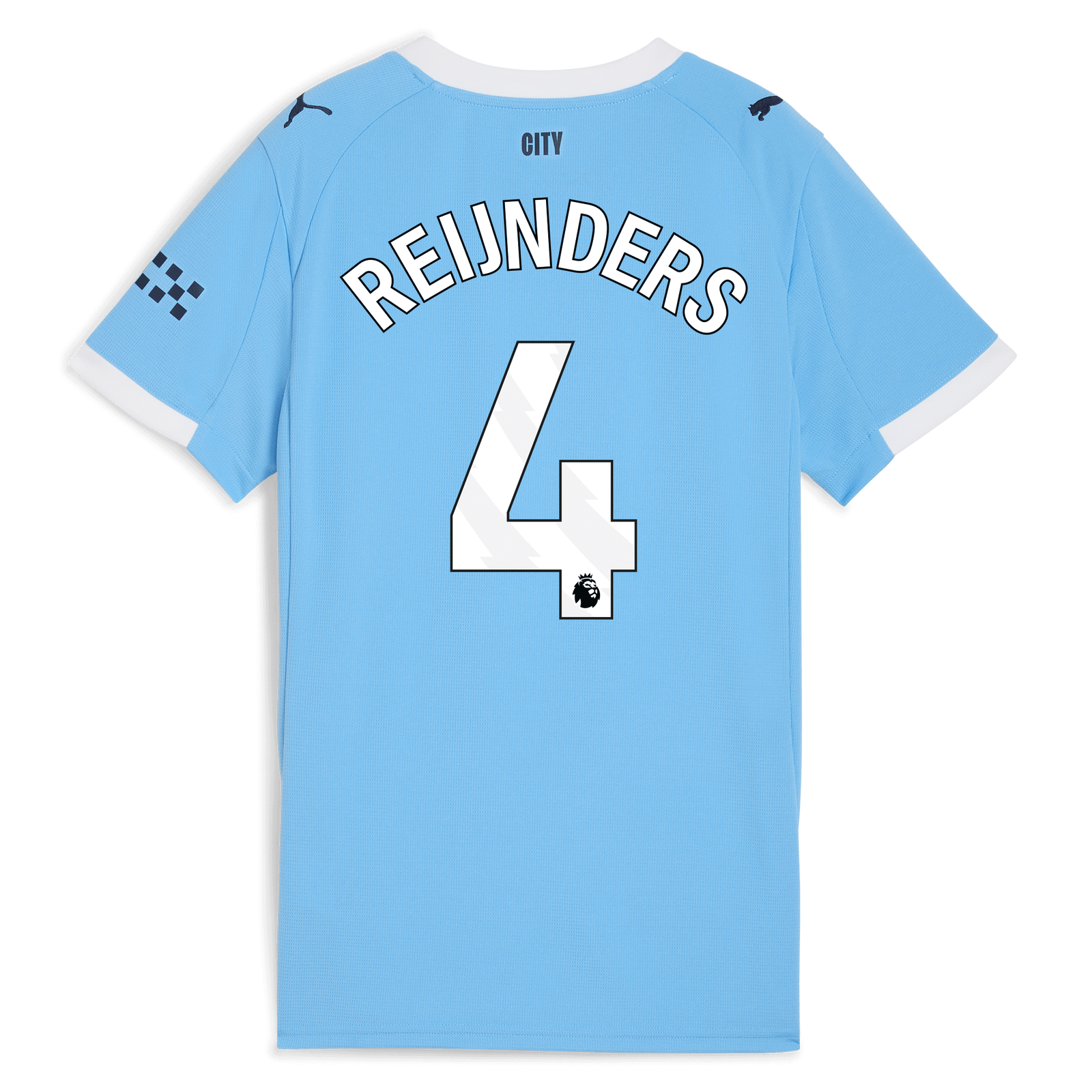 Women's Manchester City Home Jersey 2025/26 With REIJNDERS 4 Printing ...