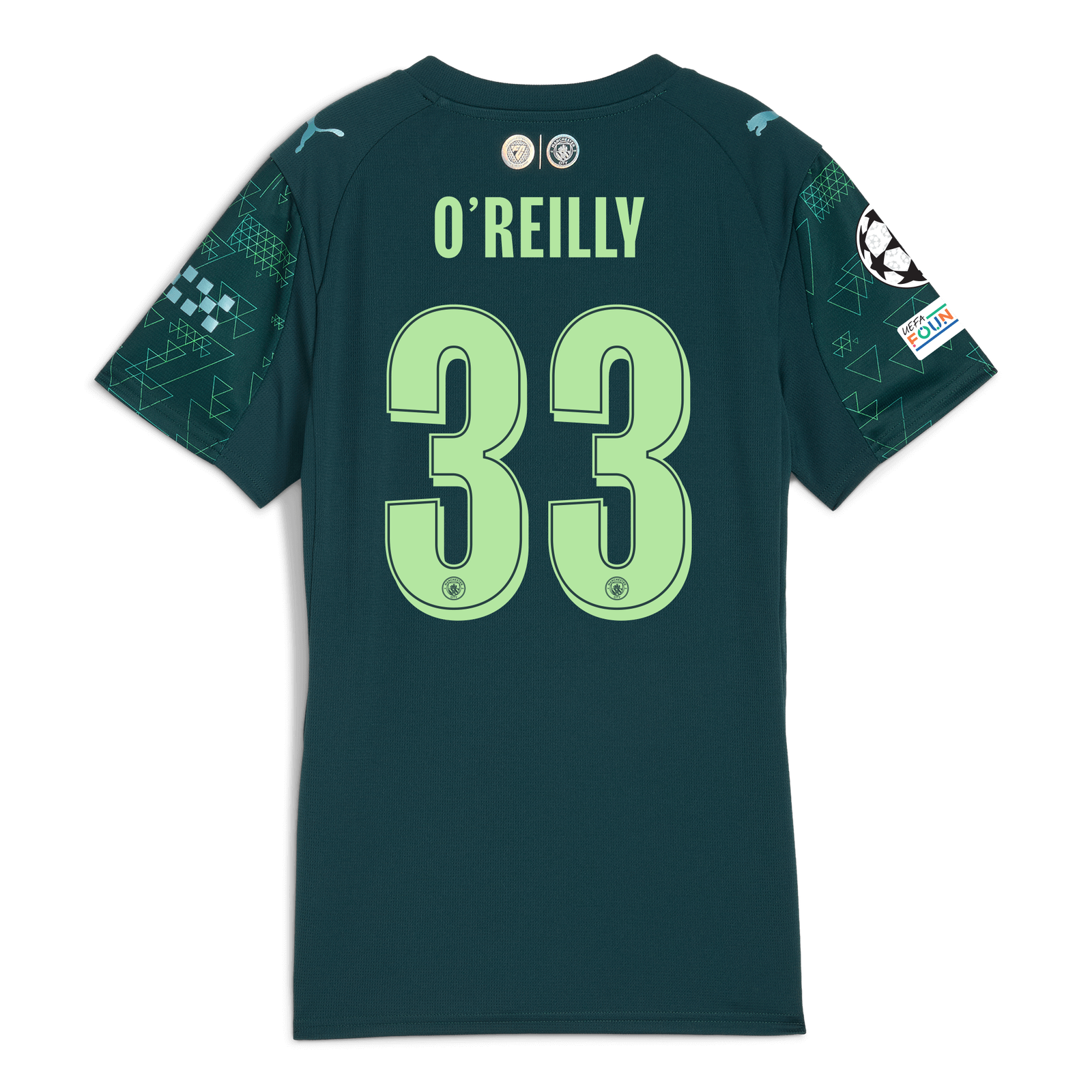 Womens Manchester City EA SPORTS FC Jersey 2025/26 With O'REILLY 33 ...