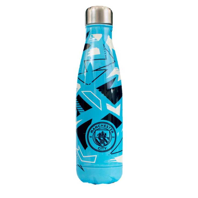 Botella De Acero Inoxidable Con Gráfico Del Manchester City Official
