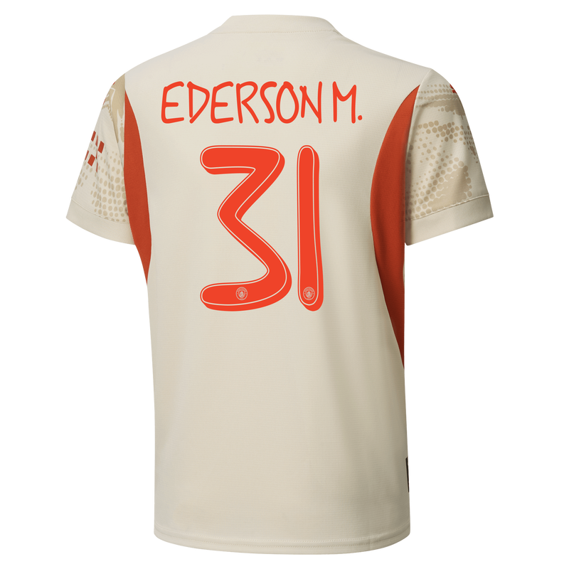 Kids' Manchester City Goalkeeper Jersey 2024/25 With EDERSON M. 31 ...