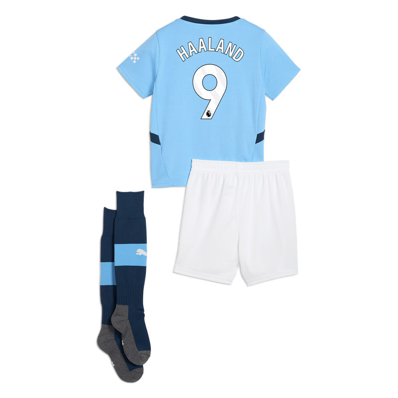 Manchester City Home Mini Kit 2024/25 With HAALAND 9 Printing ...