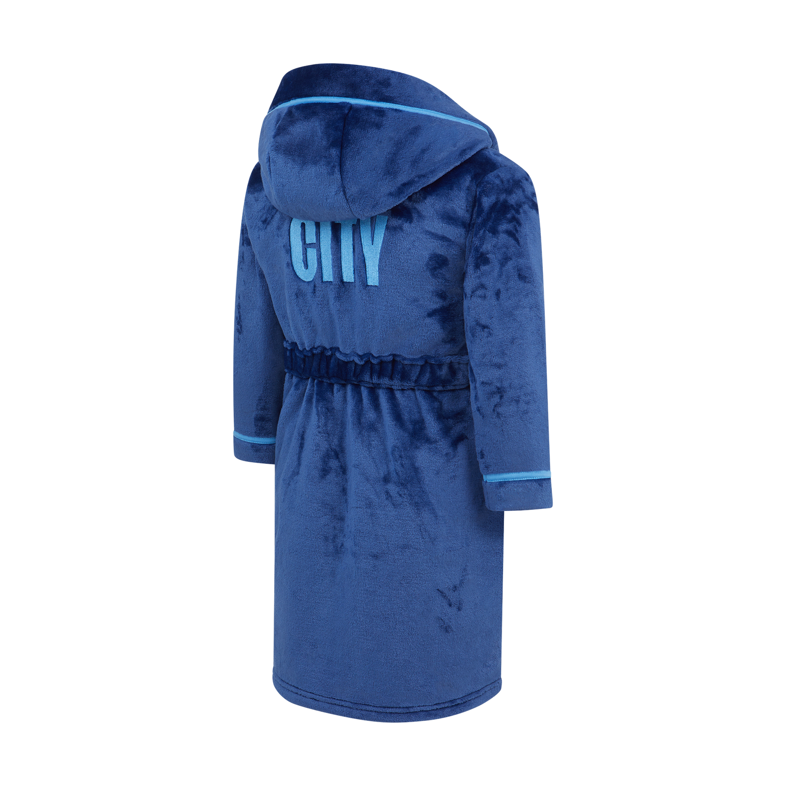 Kids' Manchester City Slogan Embroidered Robe | Official Man City Store