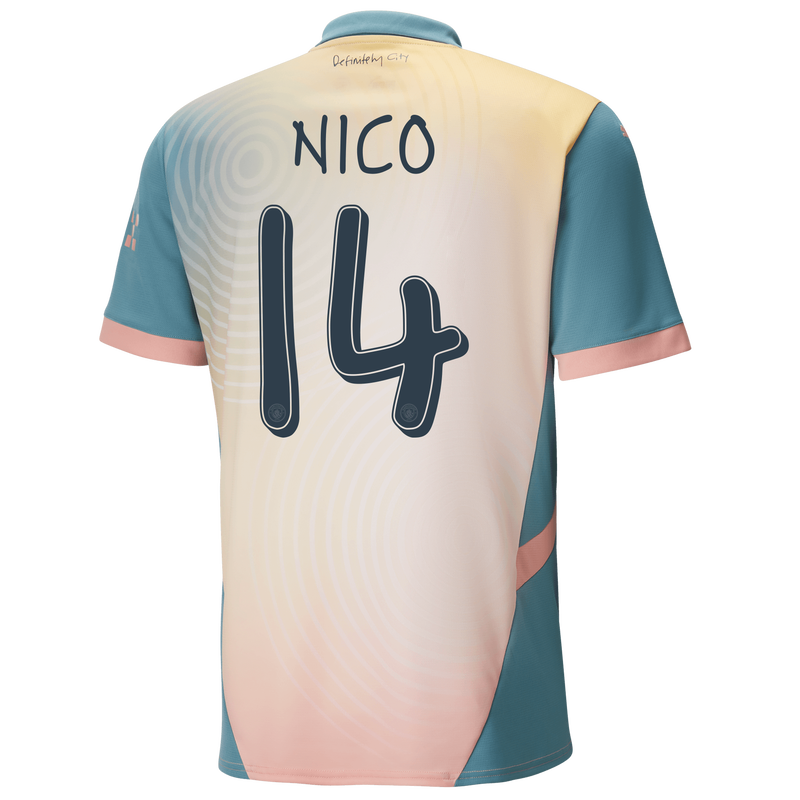 Manchester City 'Definitely City' Jersey 2024/25 With NICO 14 printing ...