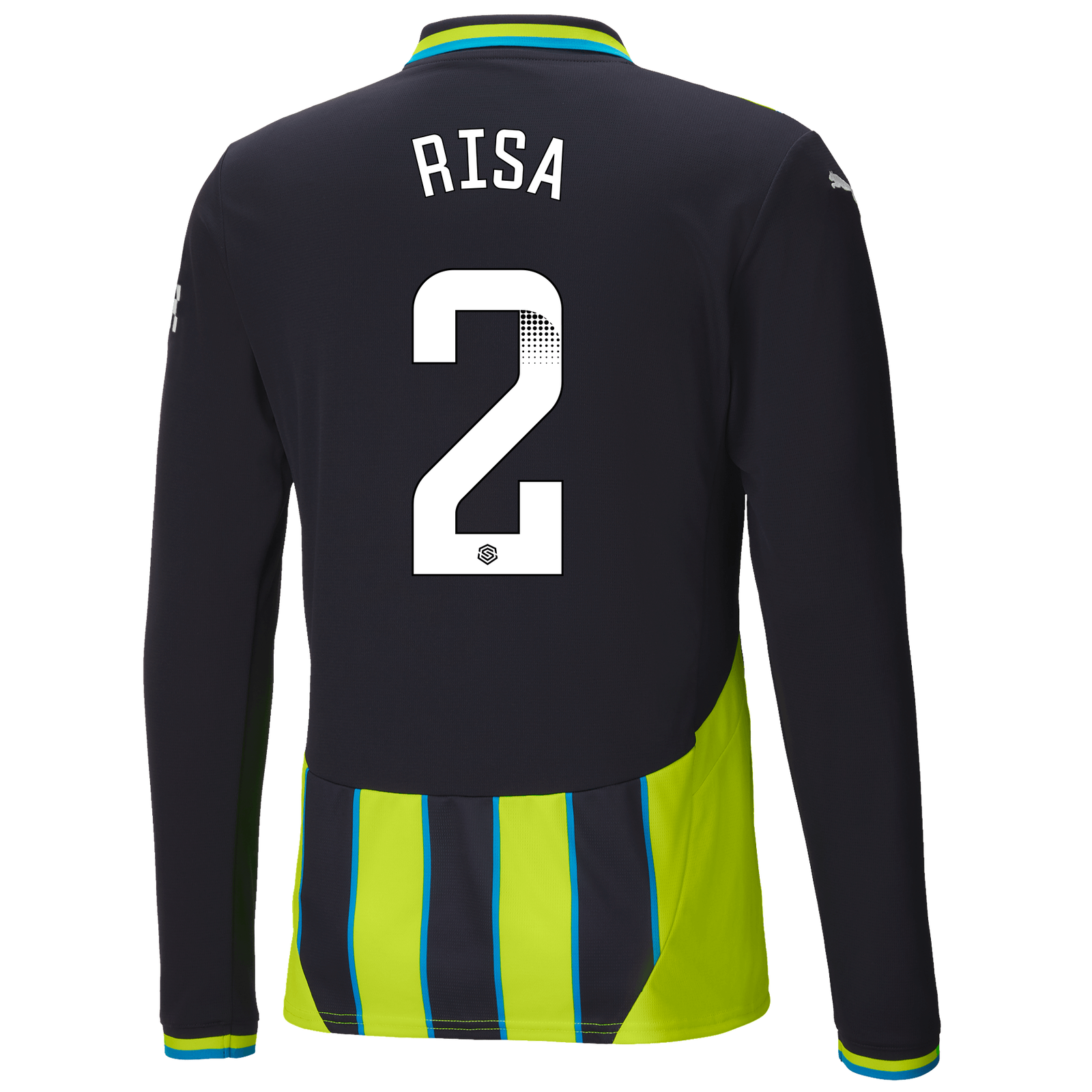 Manchester City Away Jersey 2024 25 With Risa 2 Printing Official Man
