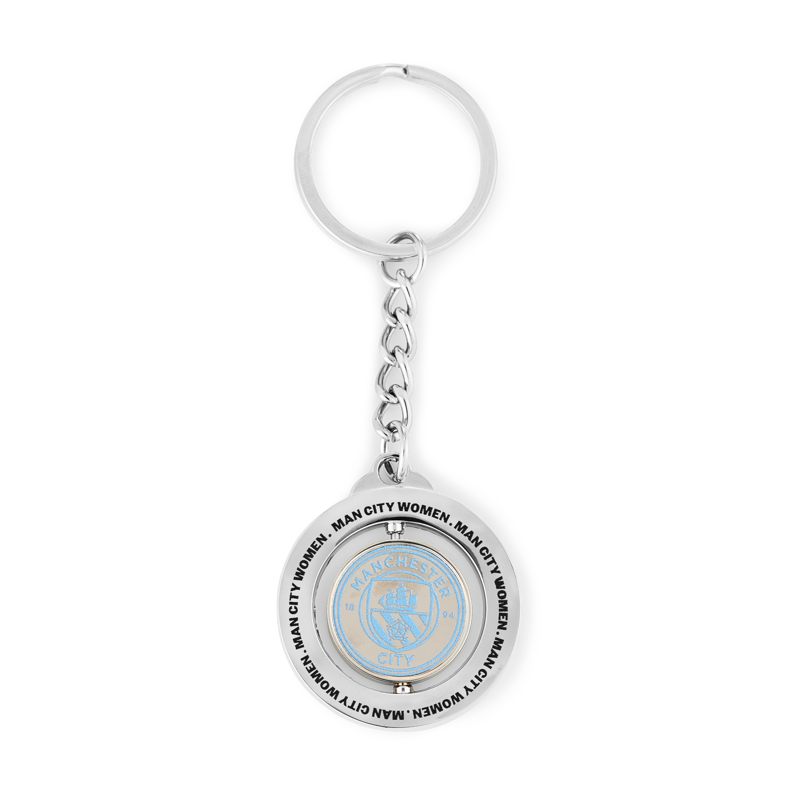 Manchester City Women Spinner Keyring | Official Man City Store
