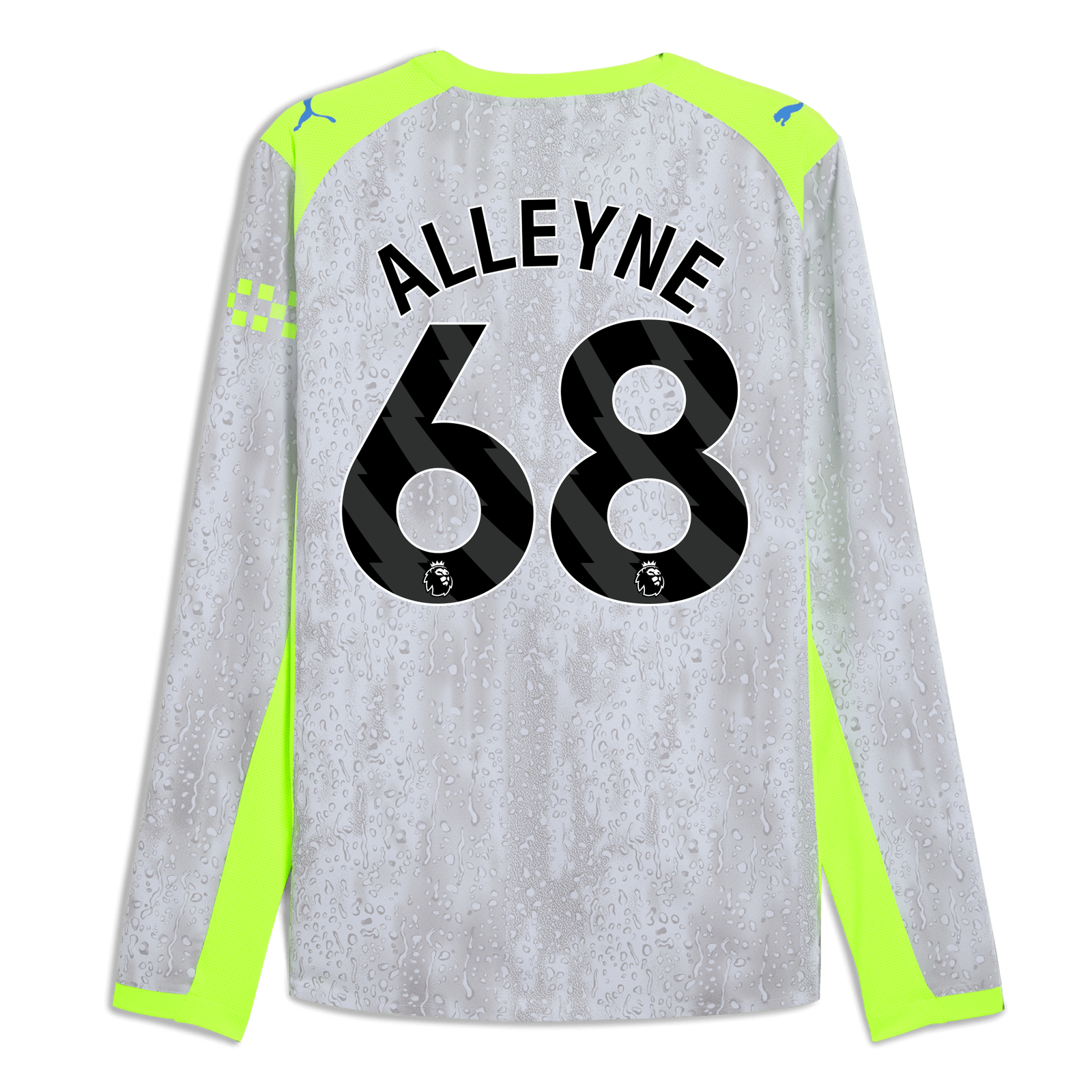 Manchester City Third Authentic Jersey 2025/26 Long Sleeve With ALLEYNE ...