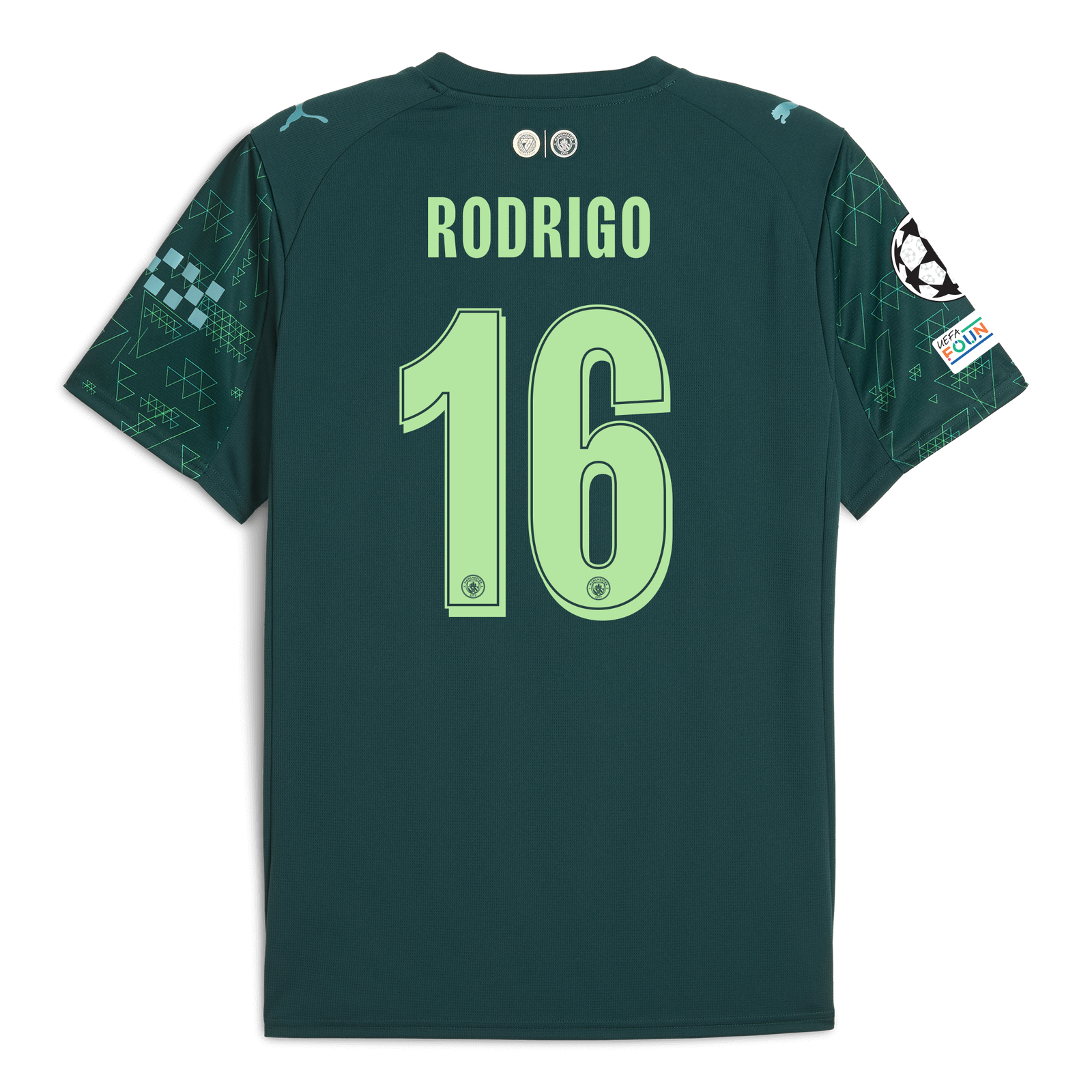 Manchester City EA SPORTS FC Jersey 2025/26 With RODRIGO 16 Printing ...