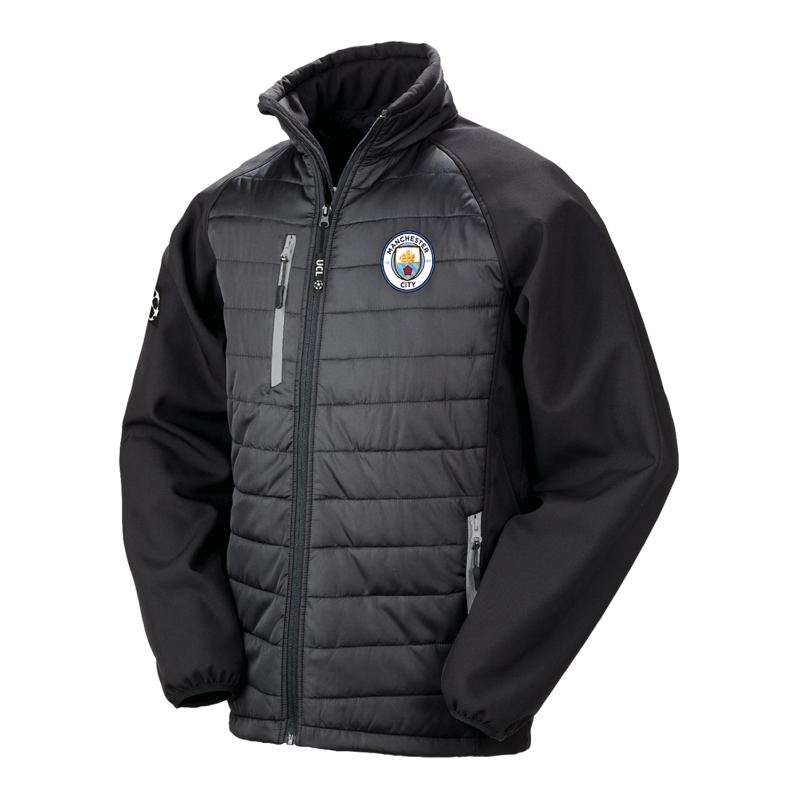 Chaqueta Softshell Acolchada De La Liga De Campeones Del Manchester