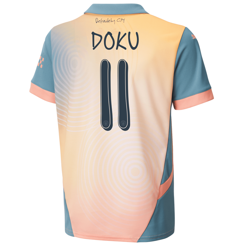 Kids' Manchester City 'Definitely City' Jersey 2024/25 With DOKU 11 ...