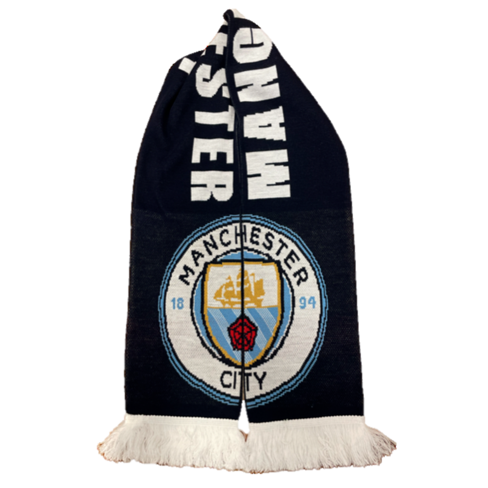 Manchester City Large Club Crest Scarf Official Man City Store