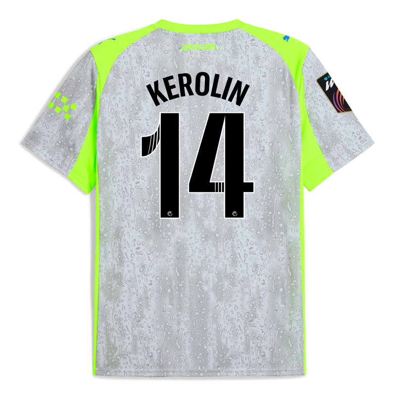 Manchester City Third Jersey 2025/26 With KEROLIN 14 Printing ...
