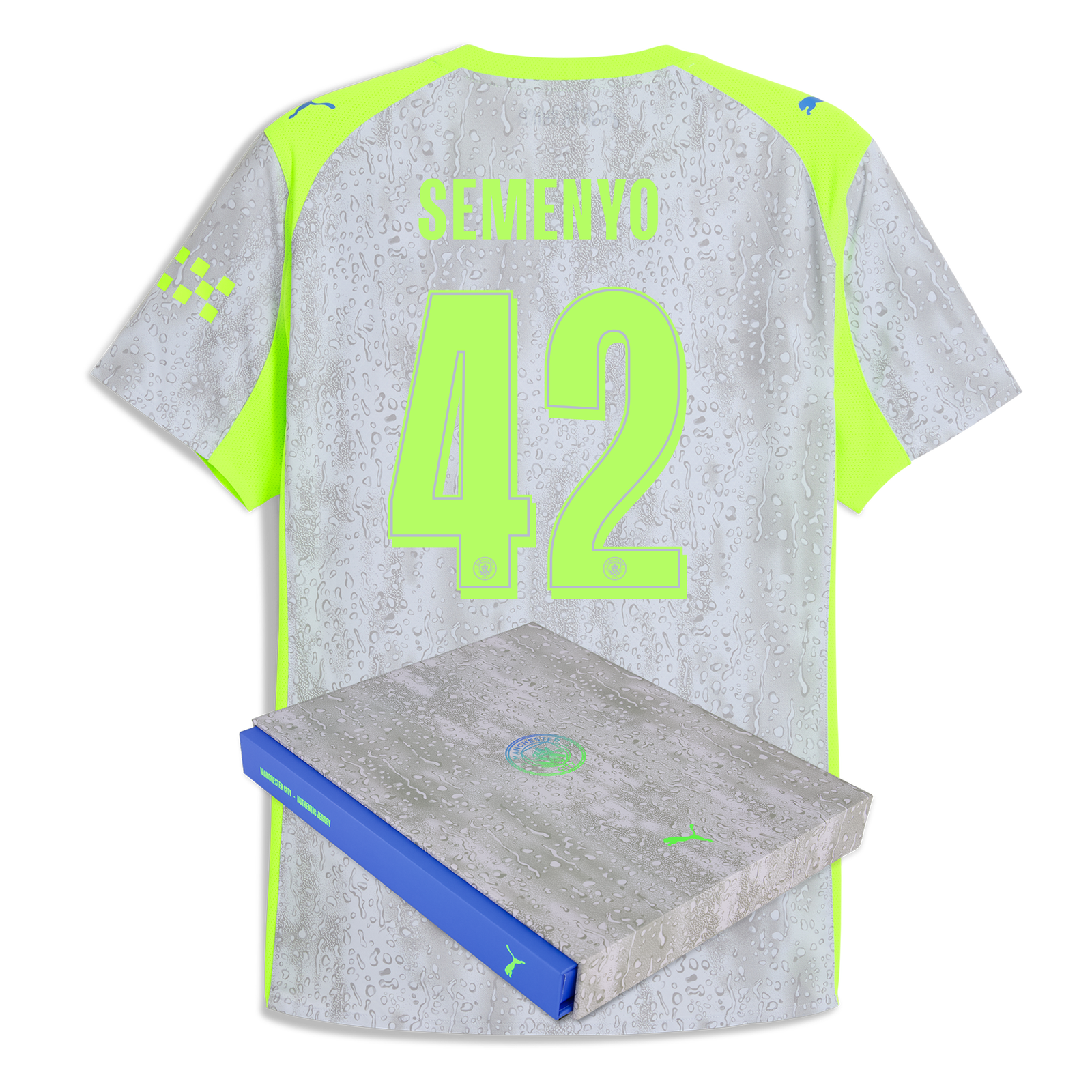 Manchester City Third Authentic Jersey 2025/26 With SEMENYO 42 Printing ...