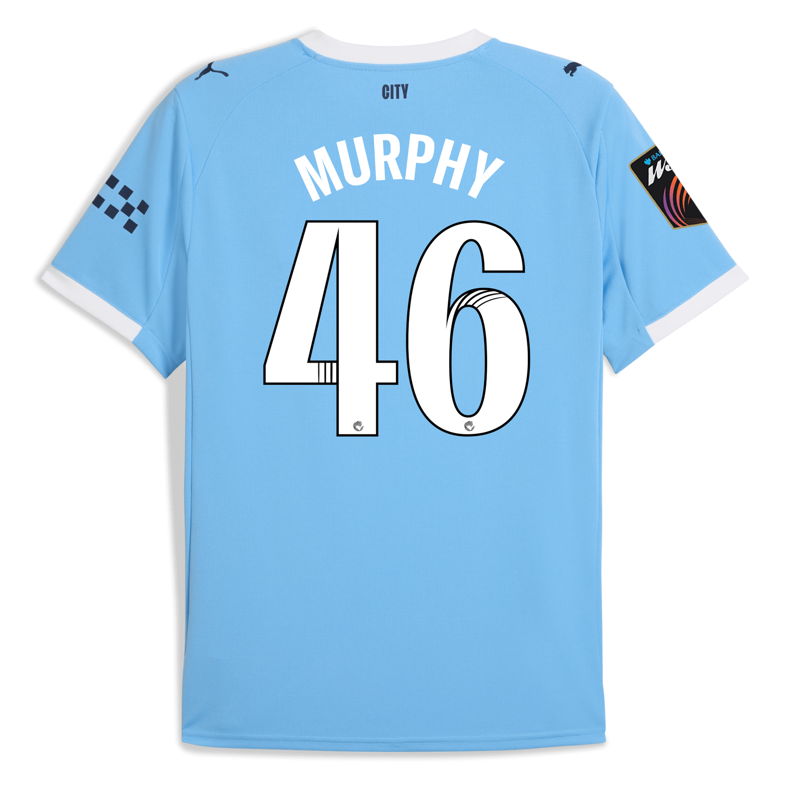 Manchester City Home Jersey 2025/26 With MURPHY 46 Printing | Official ...
