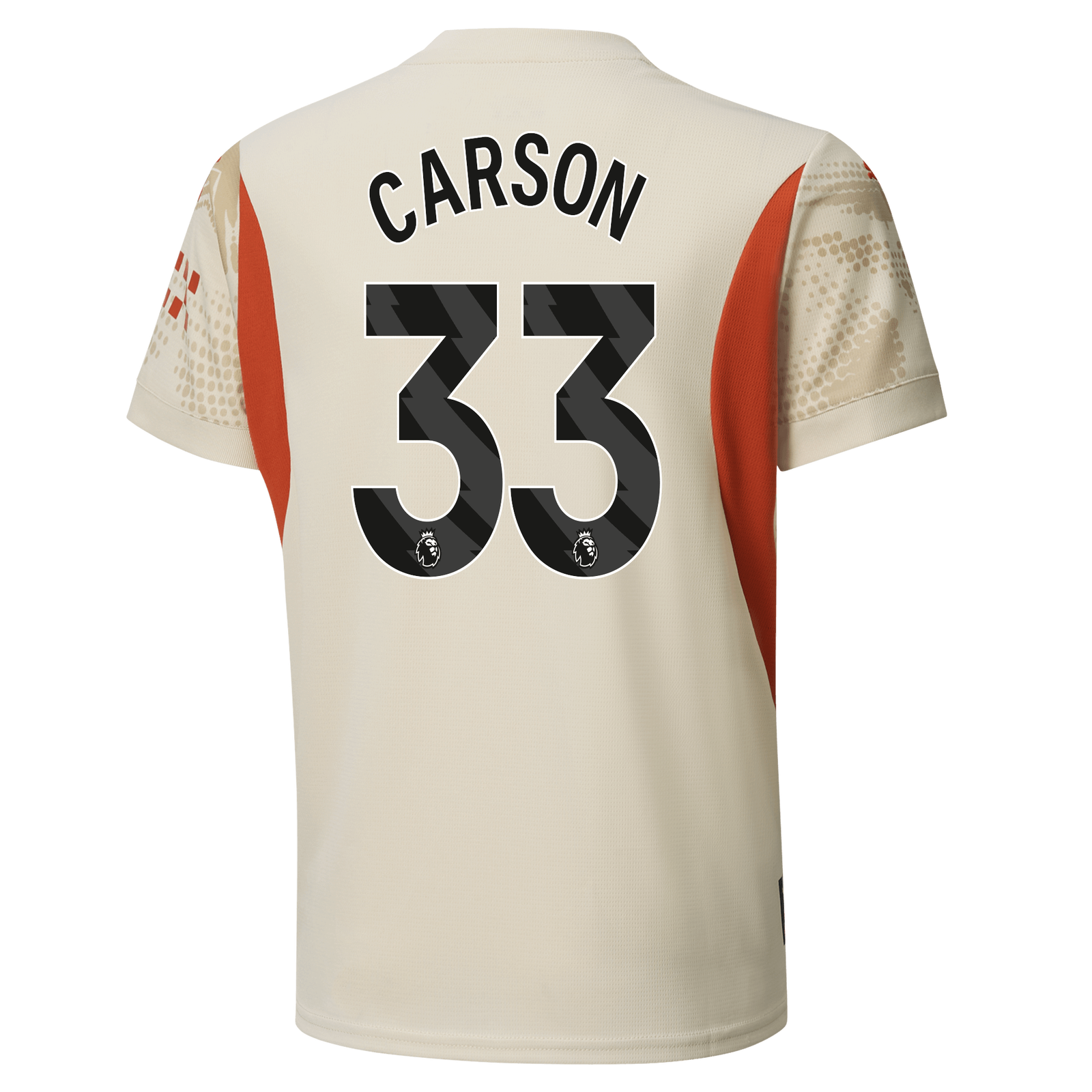 Kids' Manchester City Goalkeeper Jersey 2024/25 With CARSON 33 Printing ...