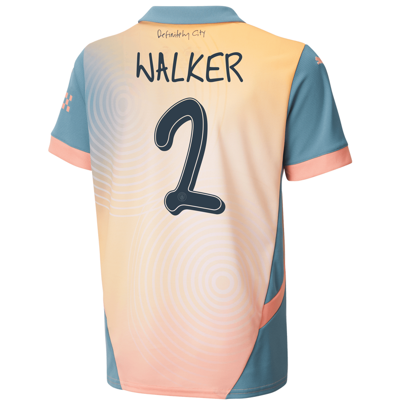 Kids' Manchester City 'Definitely City' Jersey 2024/25 With WALKER 2 ...
