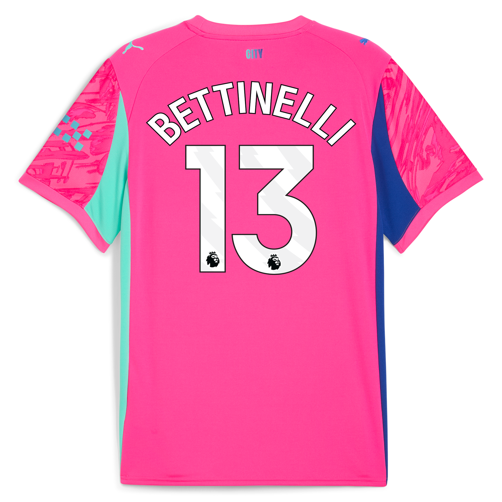 Kids' Manchester City Goalkeeper Jersey 2025/26 With BETTINELLI 13 ...