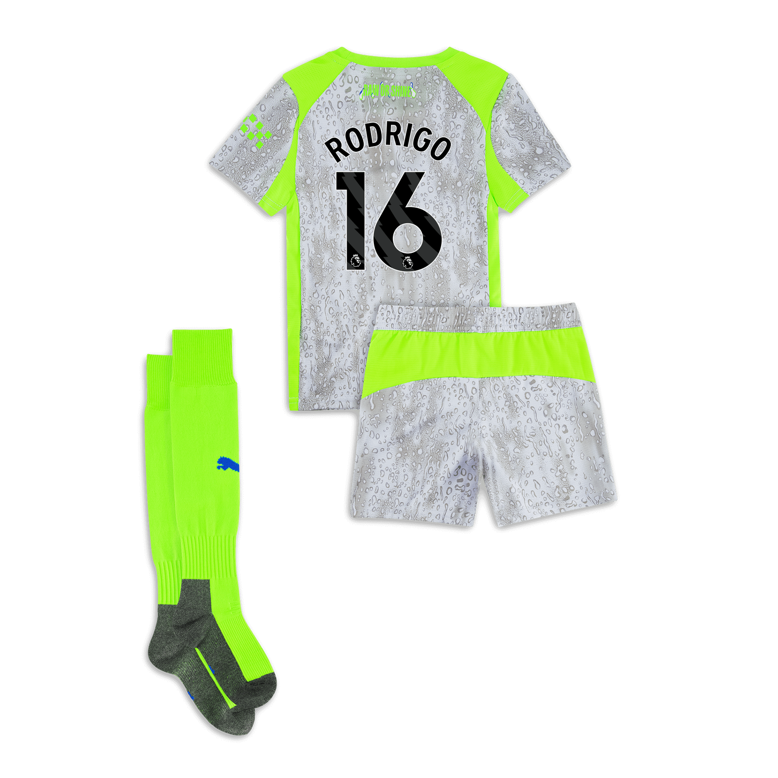 Manchester City Third Mini Kit 2025/26 With RODRIGO 16 Printing ...