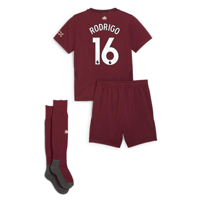 Manchester City Third Mini Kit 2024/25 With RODRIGO 16 Printing ...