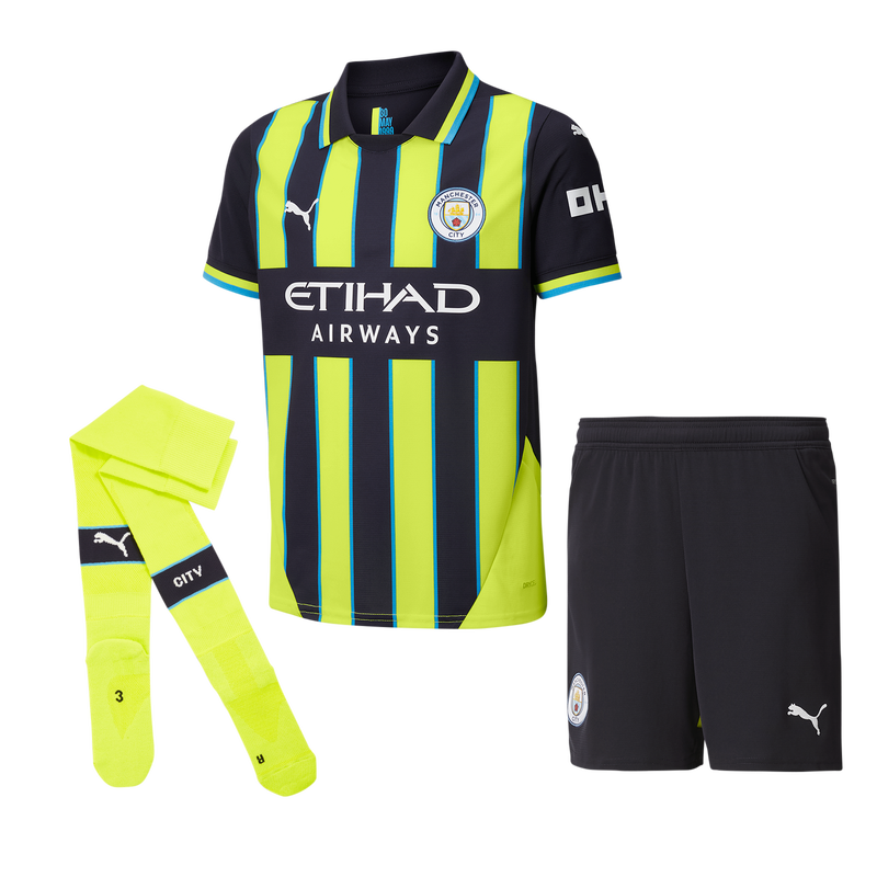 Kids' Manchester City Full Away Kit 24/25