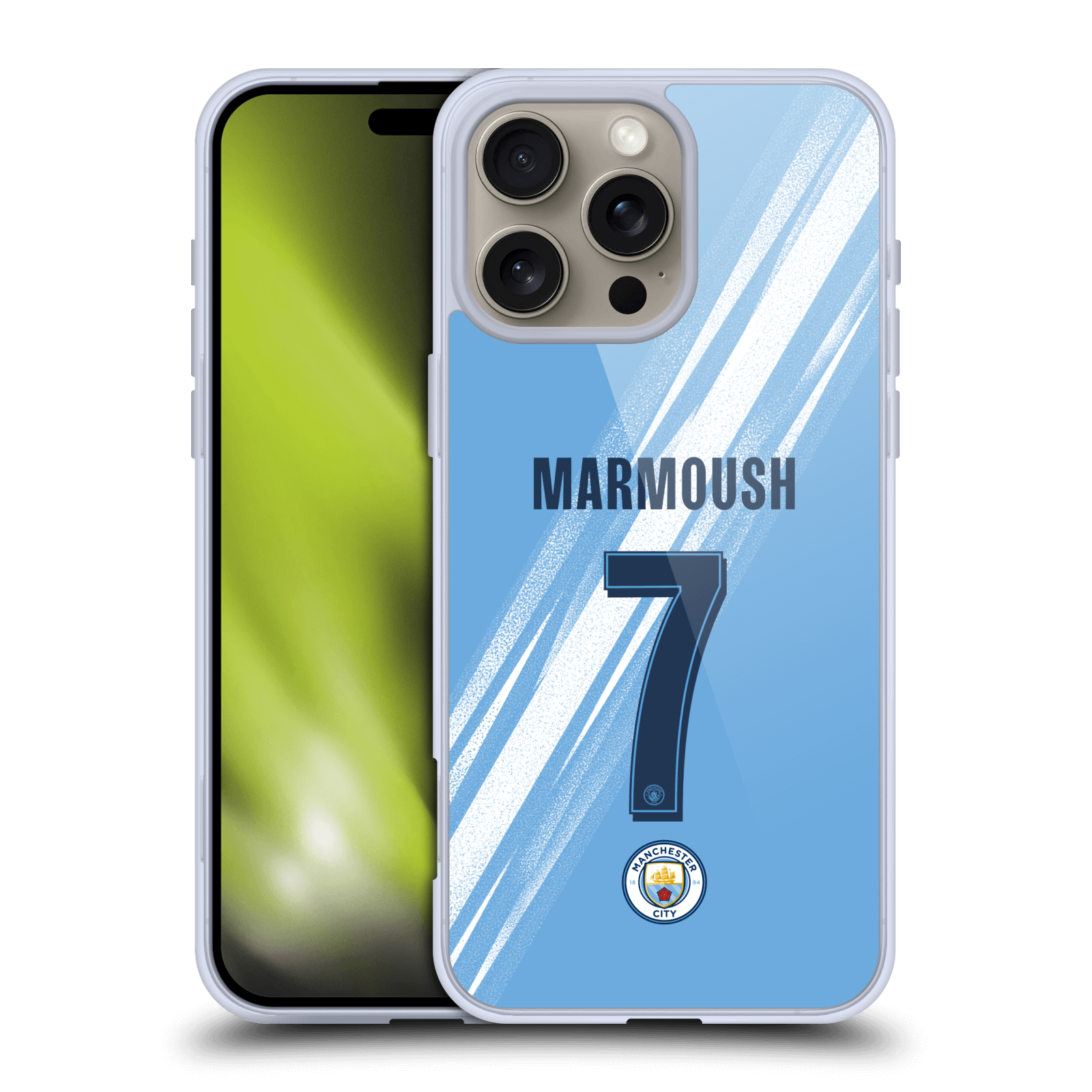 Manchester City 2025/26 Home Kit Marmoush 7 IPhone 16 Pro Max Case ...